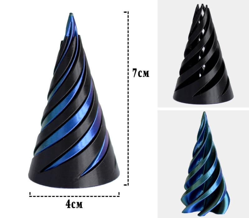Cone Spiral | 3D Printed | Infinity Cone | Stress Reliever | Desk Toy ...