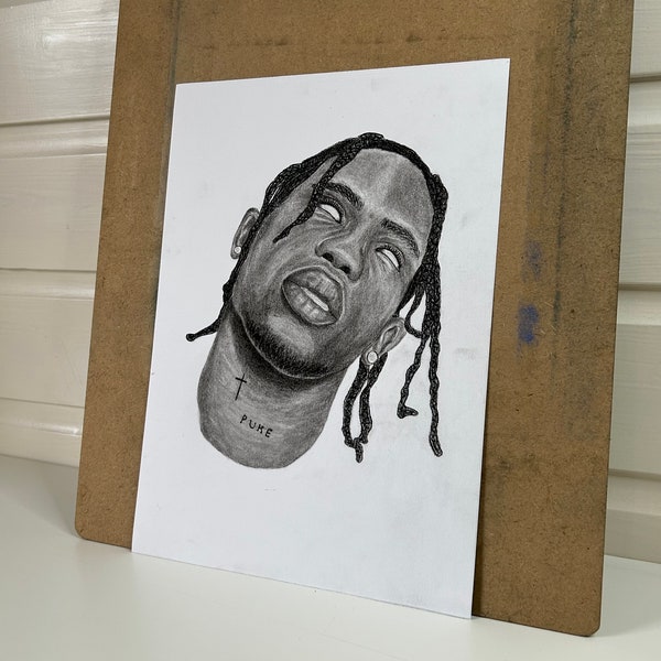 Travis Scott Drawing - Etsy