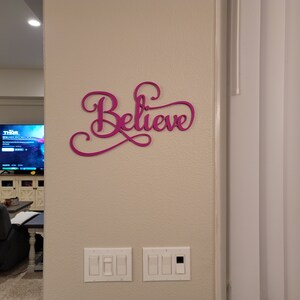Fancy Believe Sign, 3d Printed. - Etsy