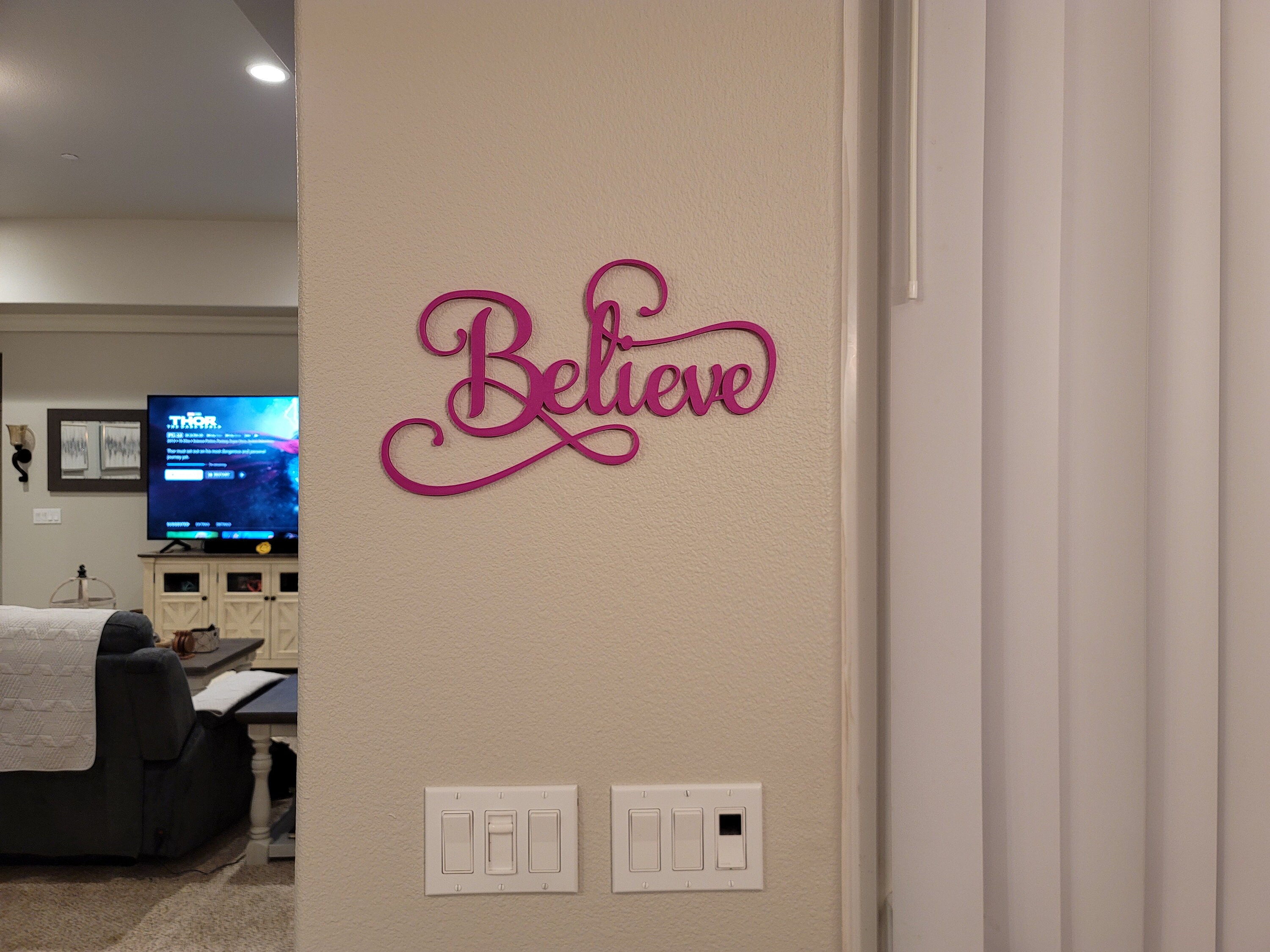 Fancy Believe Sign, 3d Printed. - Etsy