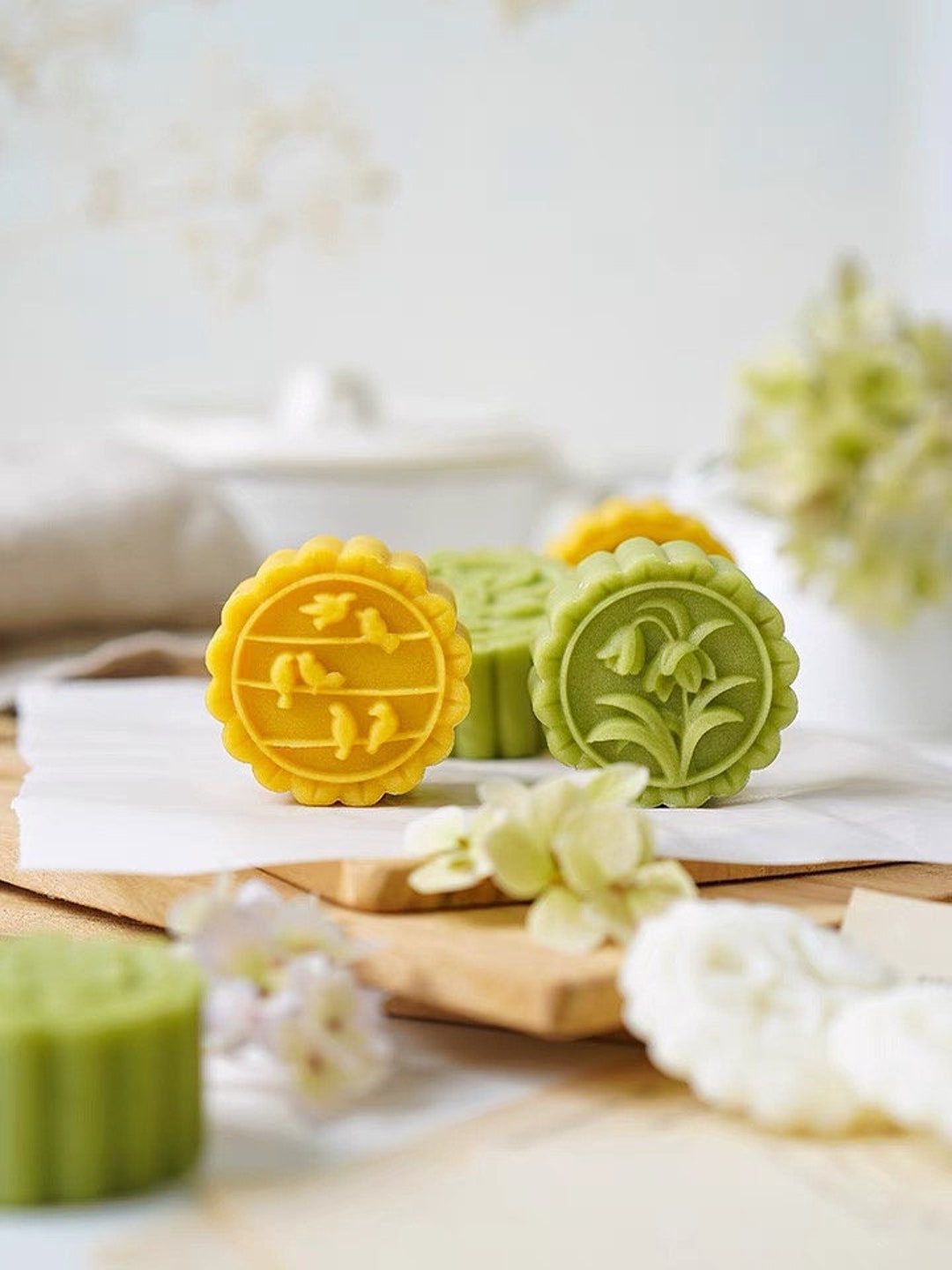 Lily of the Valley Mooncake Mold,mung Bean Cake, Pastry Mold - Etsy