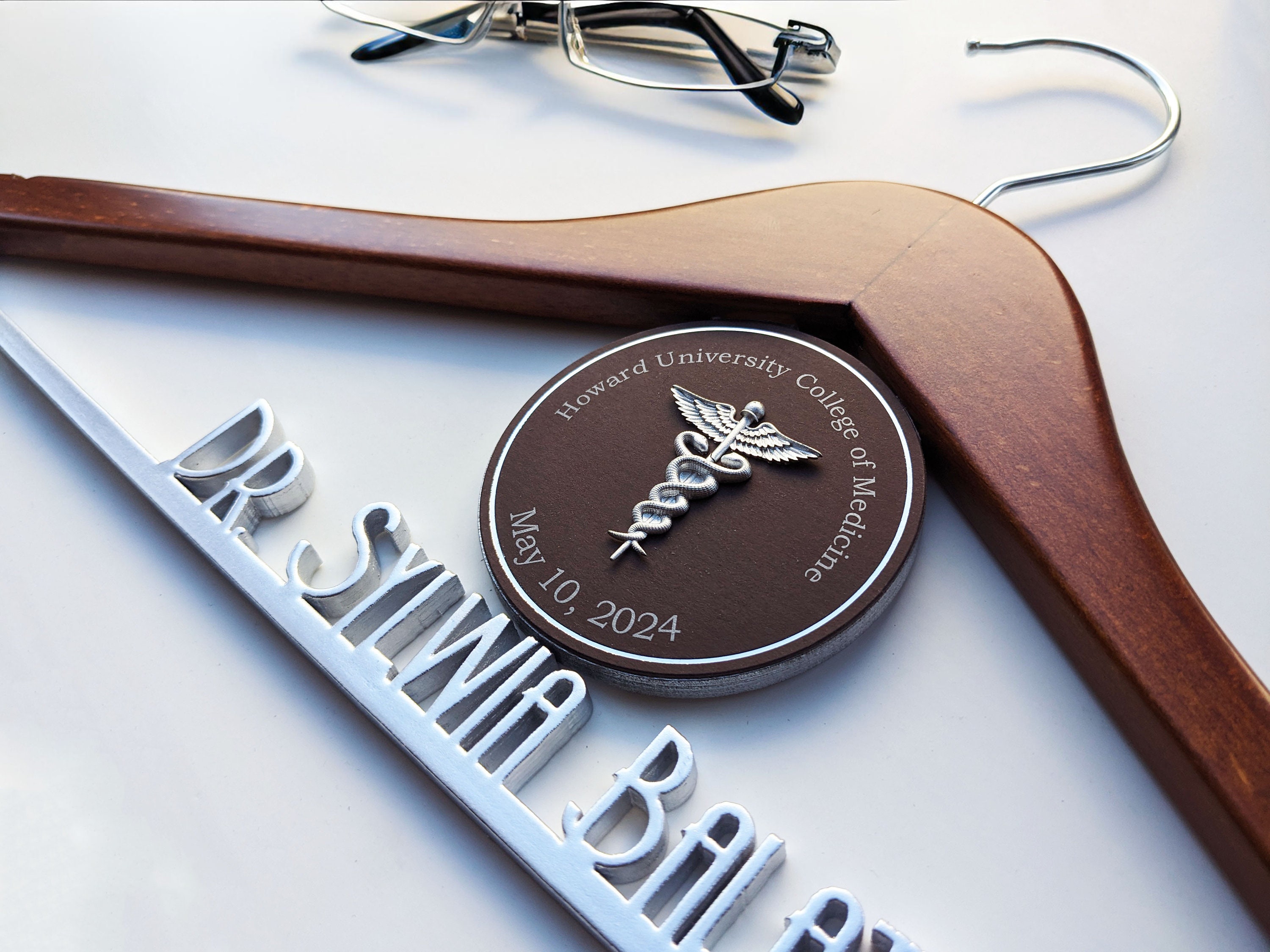 Doctor Coat Hanger, Caduceus Symbol Hanger, Medical Gifts for Women ...