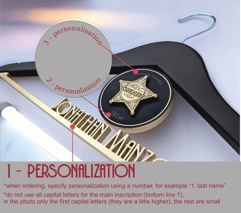 Sheriff Gift, Sheriff Hanger 3d, Sheriff Graduation Gifts, Deputy ...