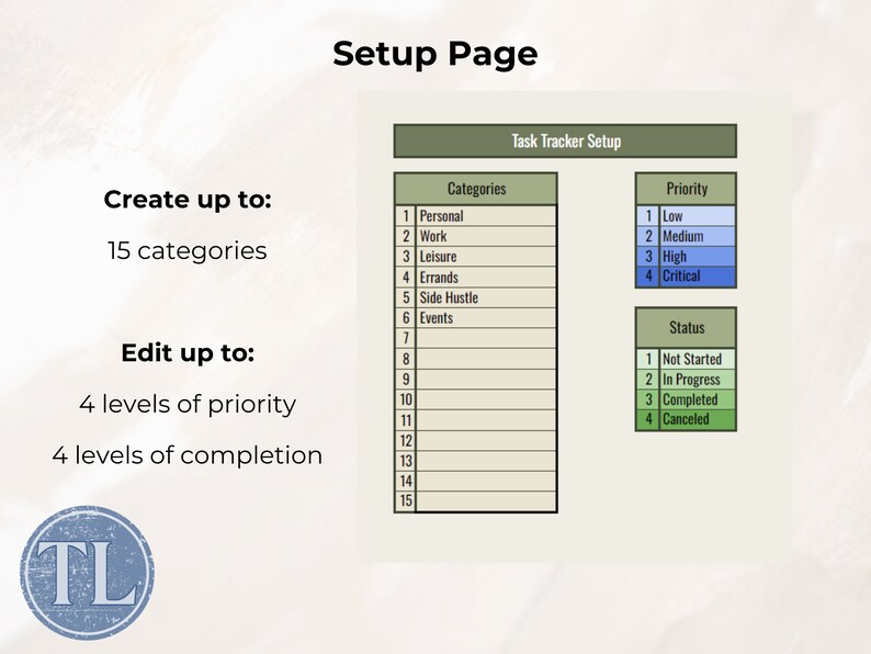 Task Tracker for Google Sheets to Do List Productivity Planner for Task ...