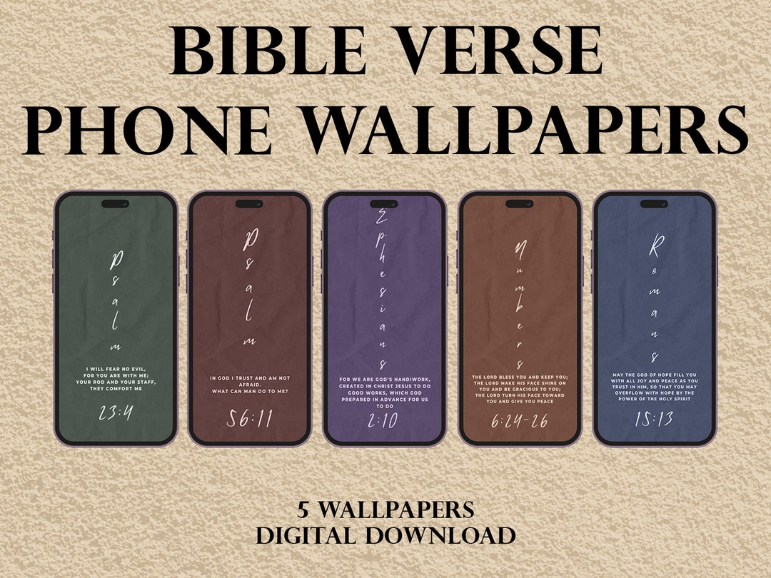 Bible Verse Phone Wallpapers Scripture Lock Screen - Etsy