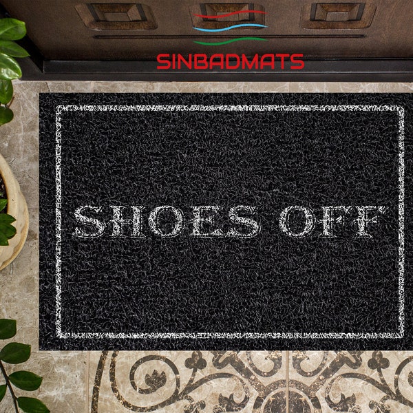 Shoes off Doormat - Etsy