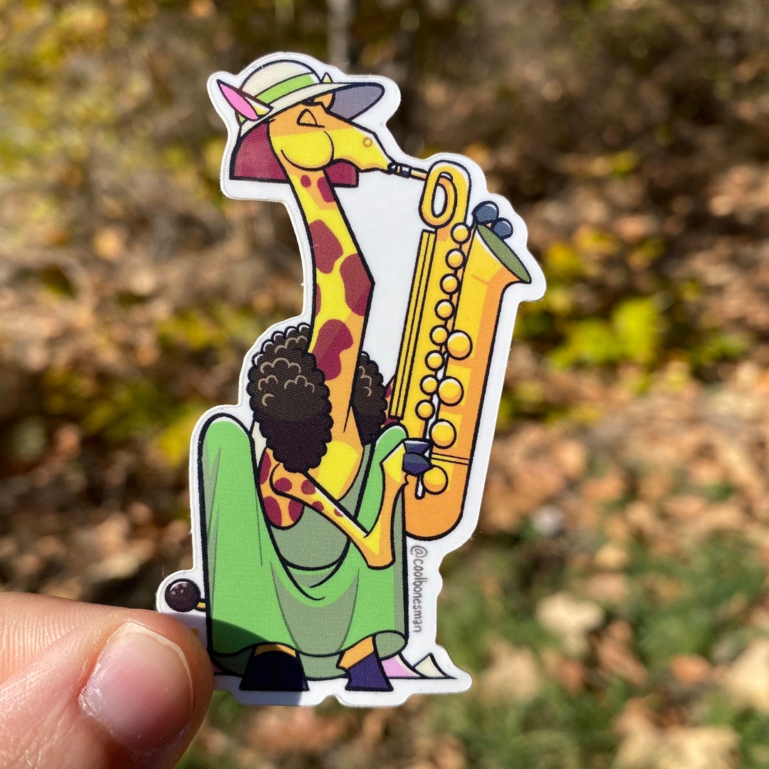 Dapper Giraffe Die Cut Sticker, Vinyl/glossy and Waterproof, 1.8 X 2.9 ...
