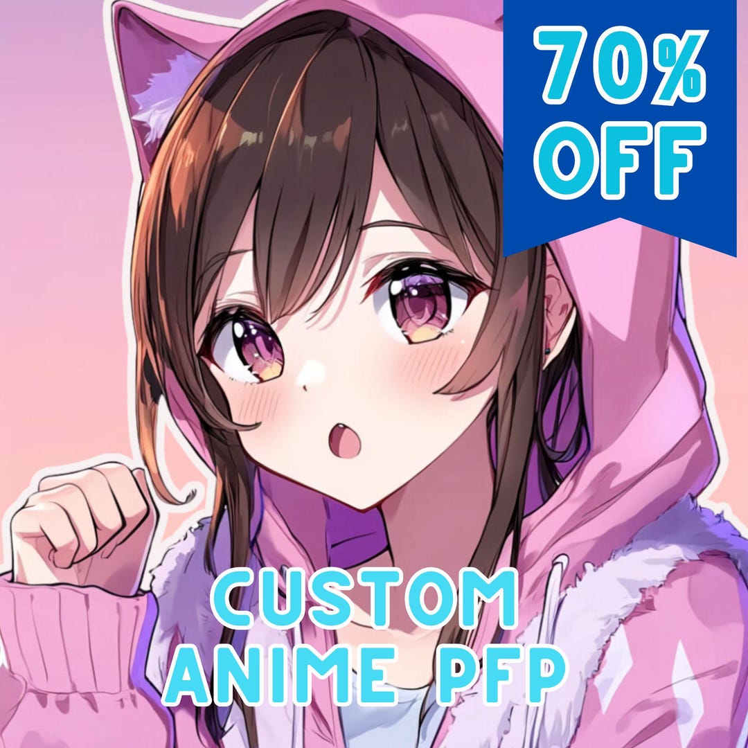 CUSTOM Anime PFP Anime Avatar PFP Art Twitch Profile Picture ...