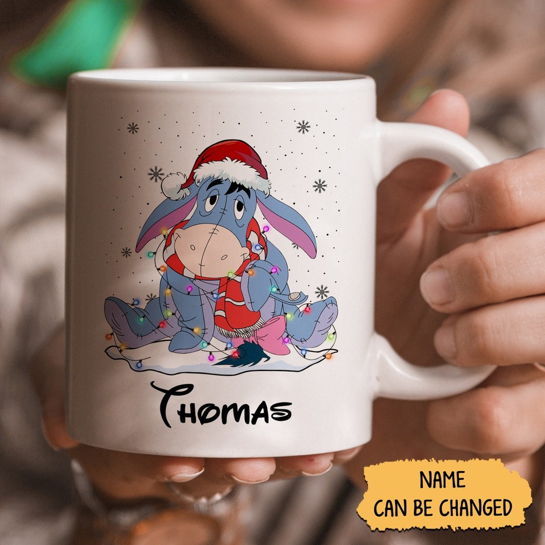 Eeyoretravel Mug Disneyland Eeyore Ceramic Mugchristmas - Etsy