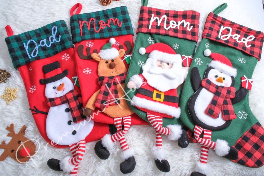 Personalized Christmas Socks Custom Holiday Socks for Farmhouse ...