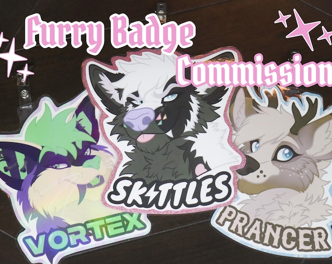 Fursuit/fursona Badge !read Description! - Etsy