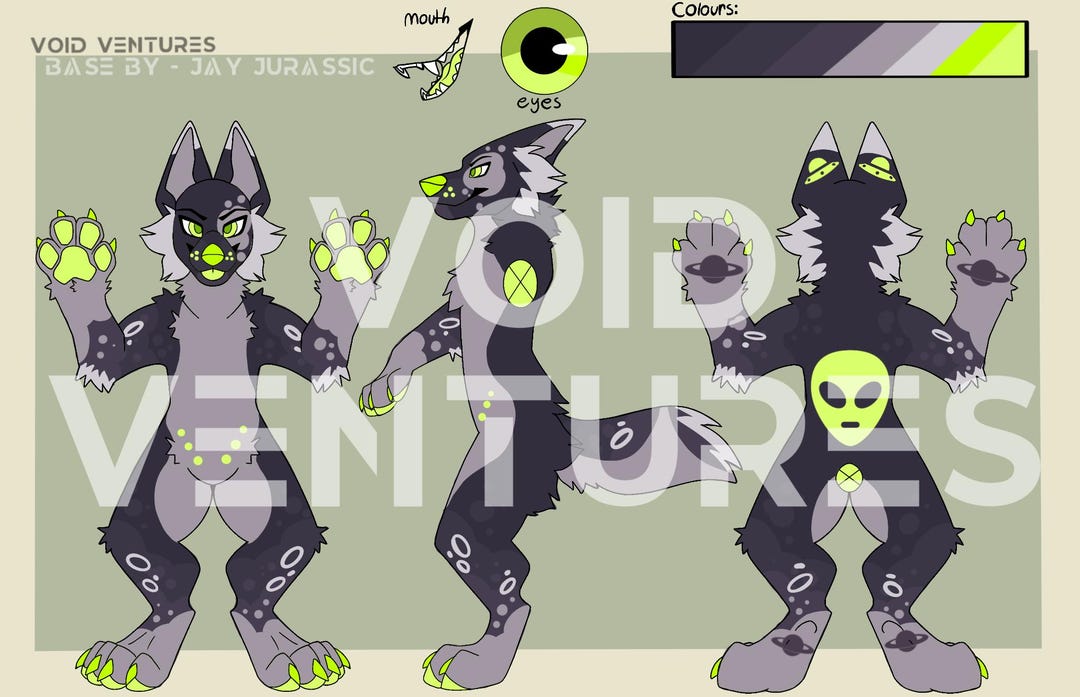 Wolf Furry OC Adopt Fursona Adoptable Character - Etsy