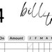 2024 Yearly Bill Tracker Black & White - Etsy