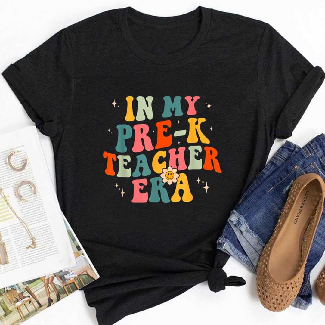 In My Prek Teacher Era Preschool Teacher Groovy Retro - Etsy