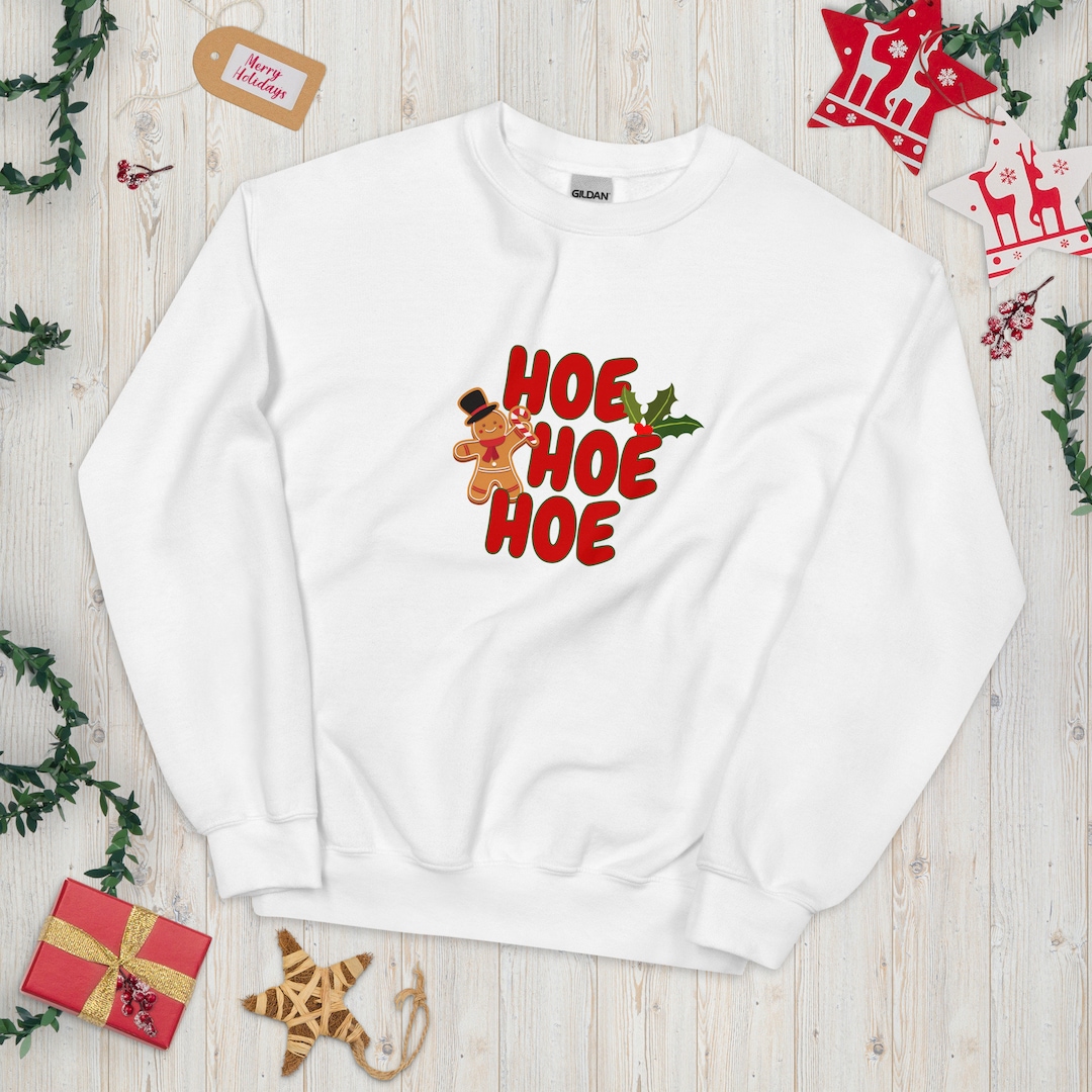 Santa HOE HOE HOE Christmas Holiday Sweatshirt Xmas Crewneck - Etsy