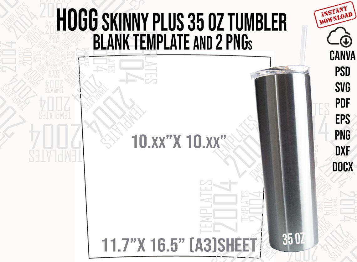 Hogg Bundle 13 Templates for Sublimation Tumblers Svg, Png, Dxf, Docx ...