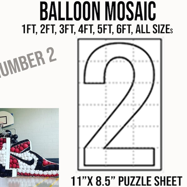 Number 2 Mosaic - Etsy