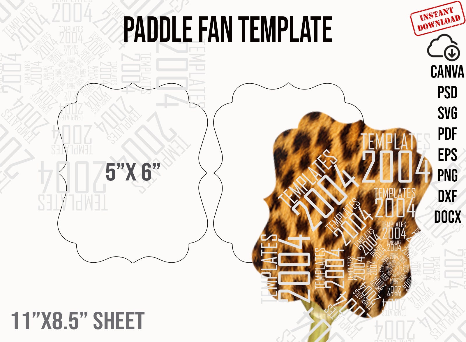 Paddle Bundle Fan Template, Paddle Template, Paddle Bundle Template ...