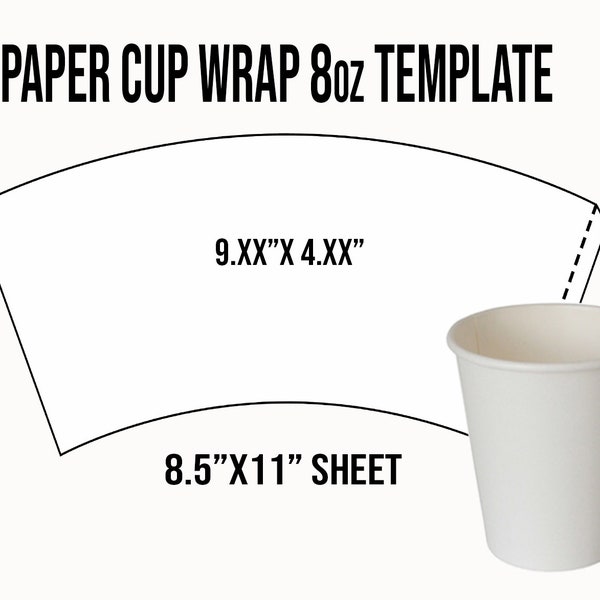 Styrofoam Cup Wrap Template - Etsy