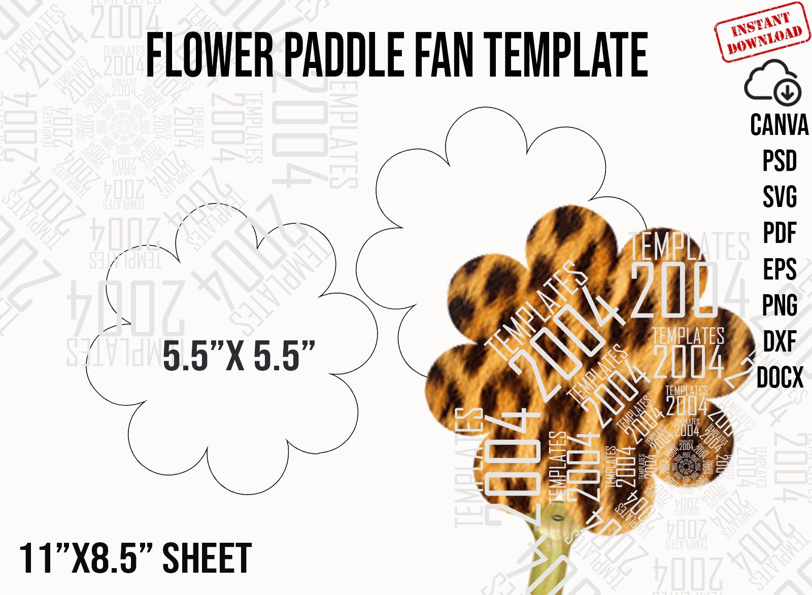 Paddle Bundle Fan Template, Paddle Template, Paddle Bundle Template ...
