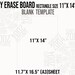 Dry Erase Board Template, 11x14 Inch Dry Erase Board Sublimation ...