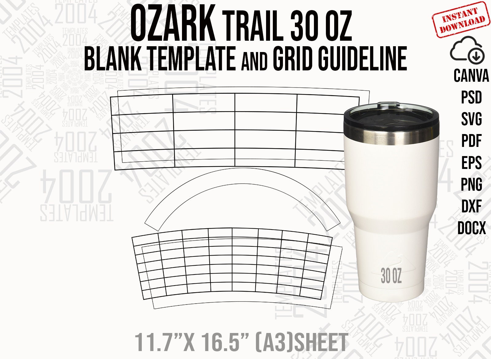 Ozark Template, Ozark Bundle Template, Ozarls Svg, Ozark 20oz and 30oz ...
