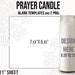 Prayer Candle Template: Custom Styles SVG, Dxf, Psd, Canva (digital ...