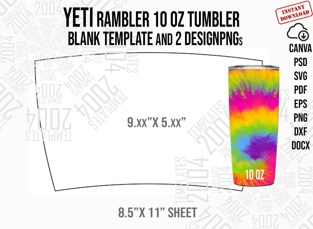 YETI Rambler 10oz Svg Full Wrap Design for Rambler Yeti Tumbler 10oz ...