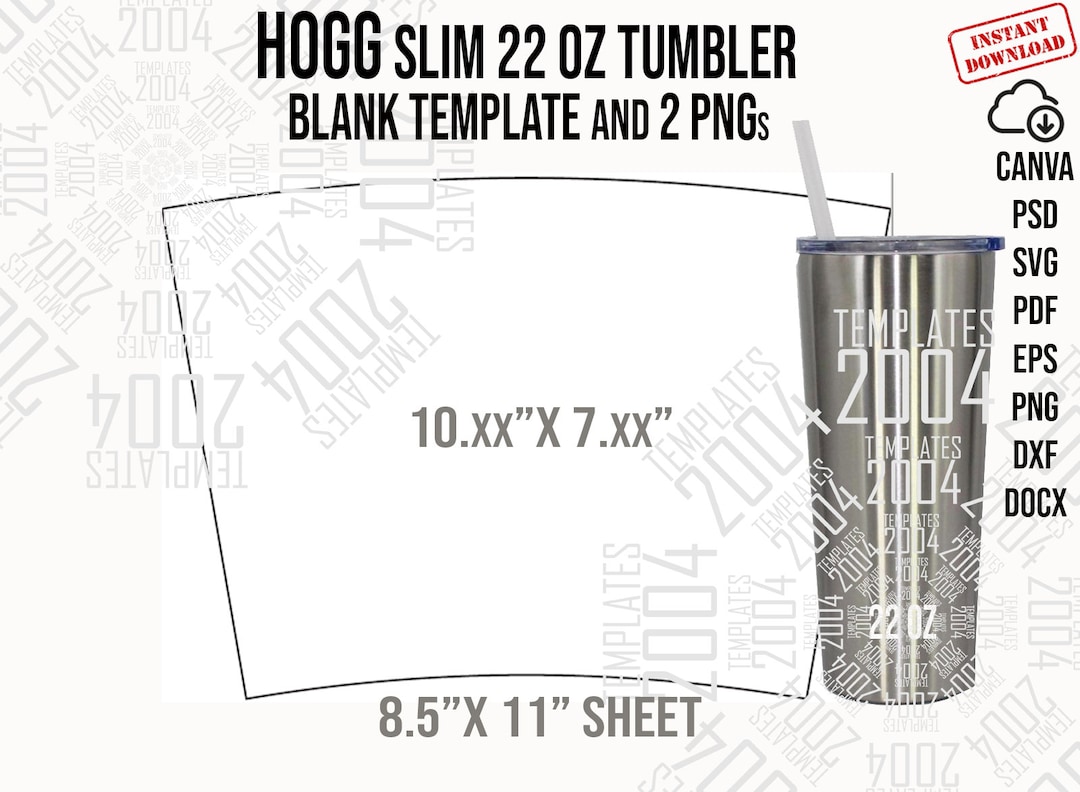 Hogg Slim 22oz Svg Full Wrap for Tumbler Hogg 22oz Slim Tumbler ...