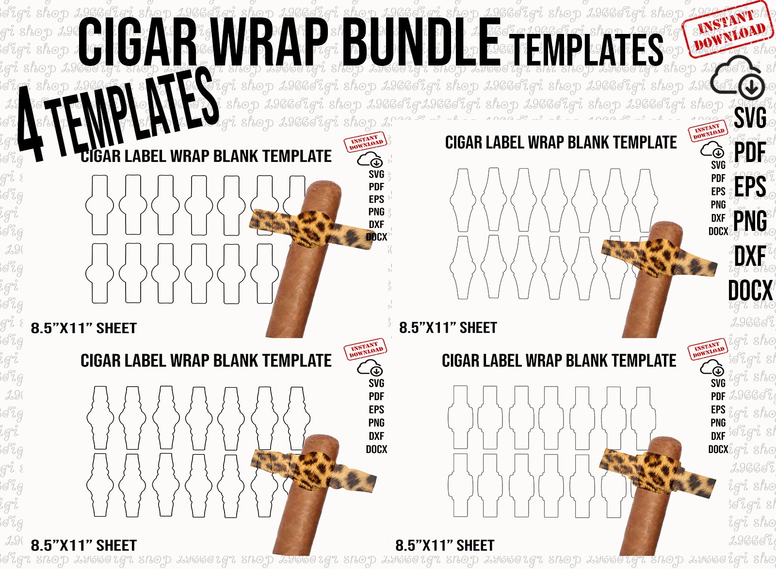 Cigar Wrap Bundle Template, Cigar Wrapper Template, Cigar Wrap, Cigar Wrap, Cigar Label Template ...