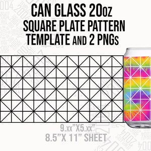 Libbey Glass 20 Oz Template ,square Can Glass Svg, Beer Glass Svg ...
