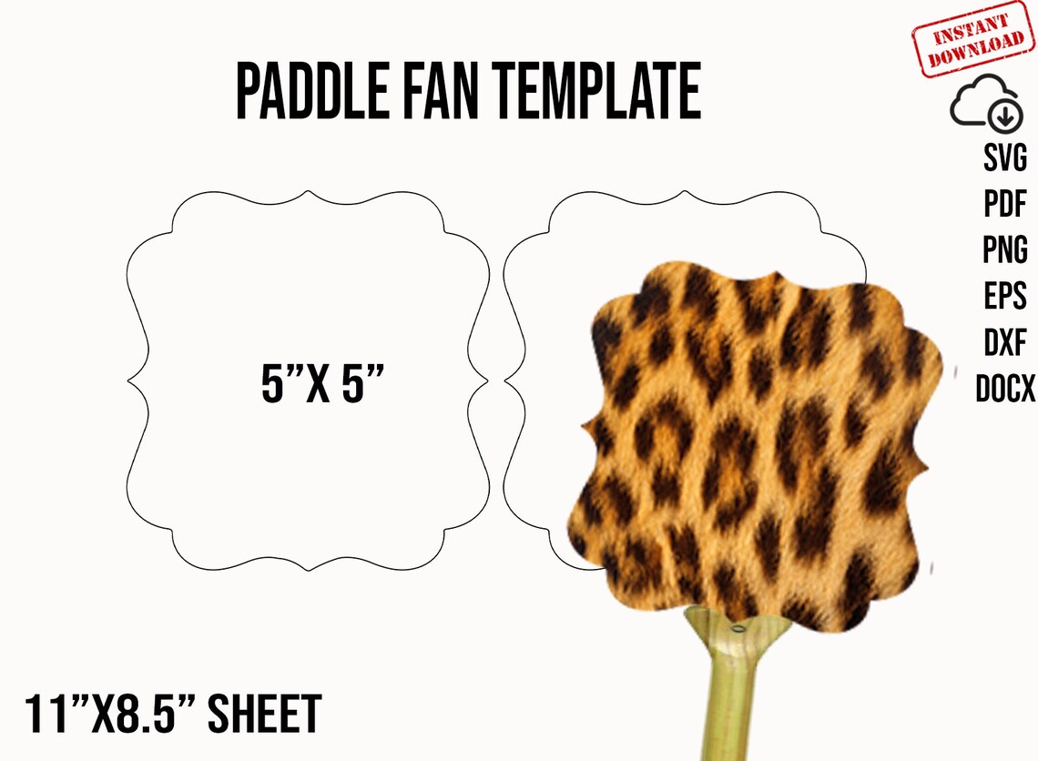 Paddle Template Paddle Svg Paddle Fan Template Paddle Svg - Etsy