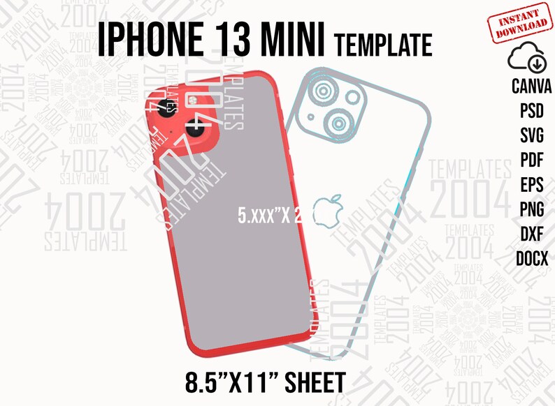 IPhone 13 Bundle Template, Phone Case Template, iPhone 13 Bundle Svg, Phone Case Svg, Ms Word ...