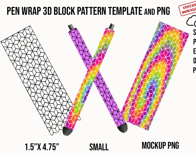 Pen Wrap Template Svg 2 Sizes, Png, Dxf, Pdf Epoxy Pen Wrap Template ...