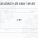 Car License Plate Template Bundle (digital Download) - Etsy