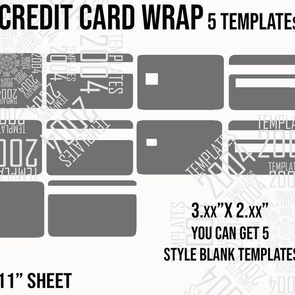 Credit Card Labels - Etsy