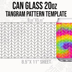Can Glass Svg, Tangram Can Glass 20 Oz Svg, Tangram Svg, Libbey Glass ...