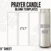 Prayer Candle 2x7 Template for Custom Styles, Prayer Candle Svg, Jesus ...