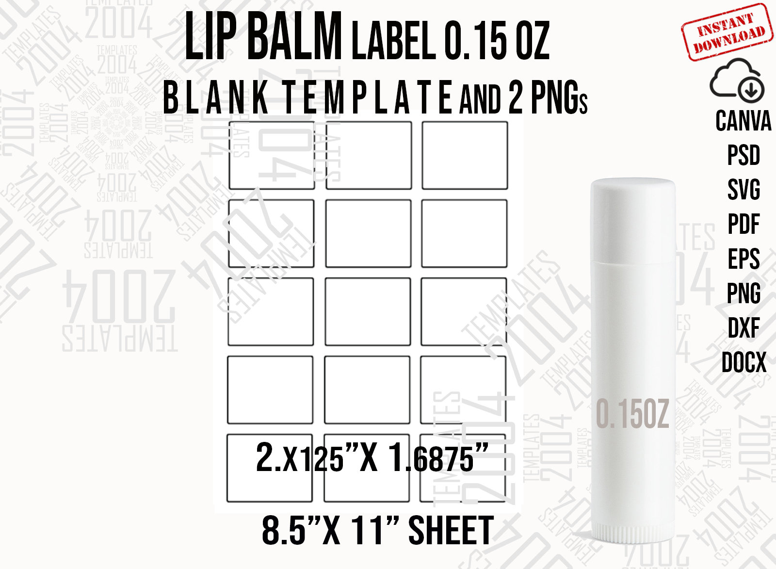 Lip Balm Label Template, Lip Balm Stickers, Lip Balm Labels Svg, Lip ...