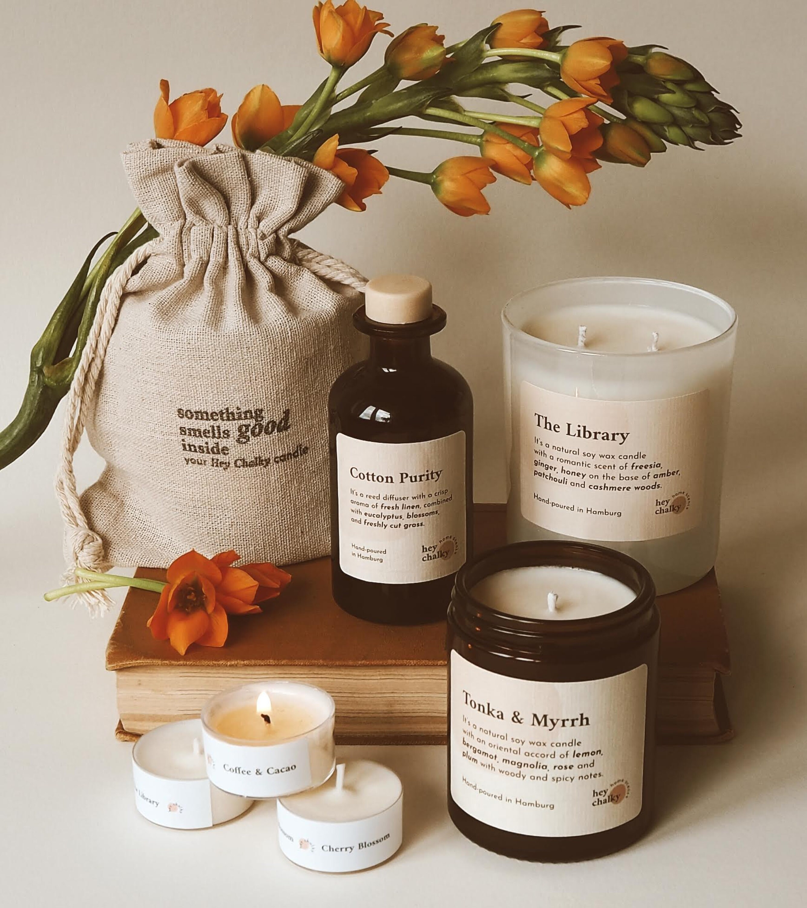 NOVEMBER NIGHTS Scented Candle - Autumn Room Scent - Home Decoration ...