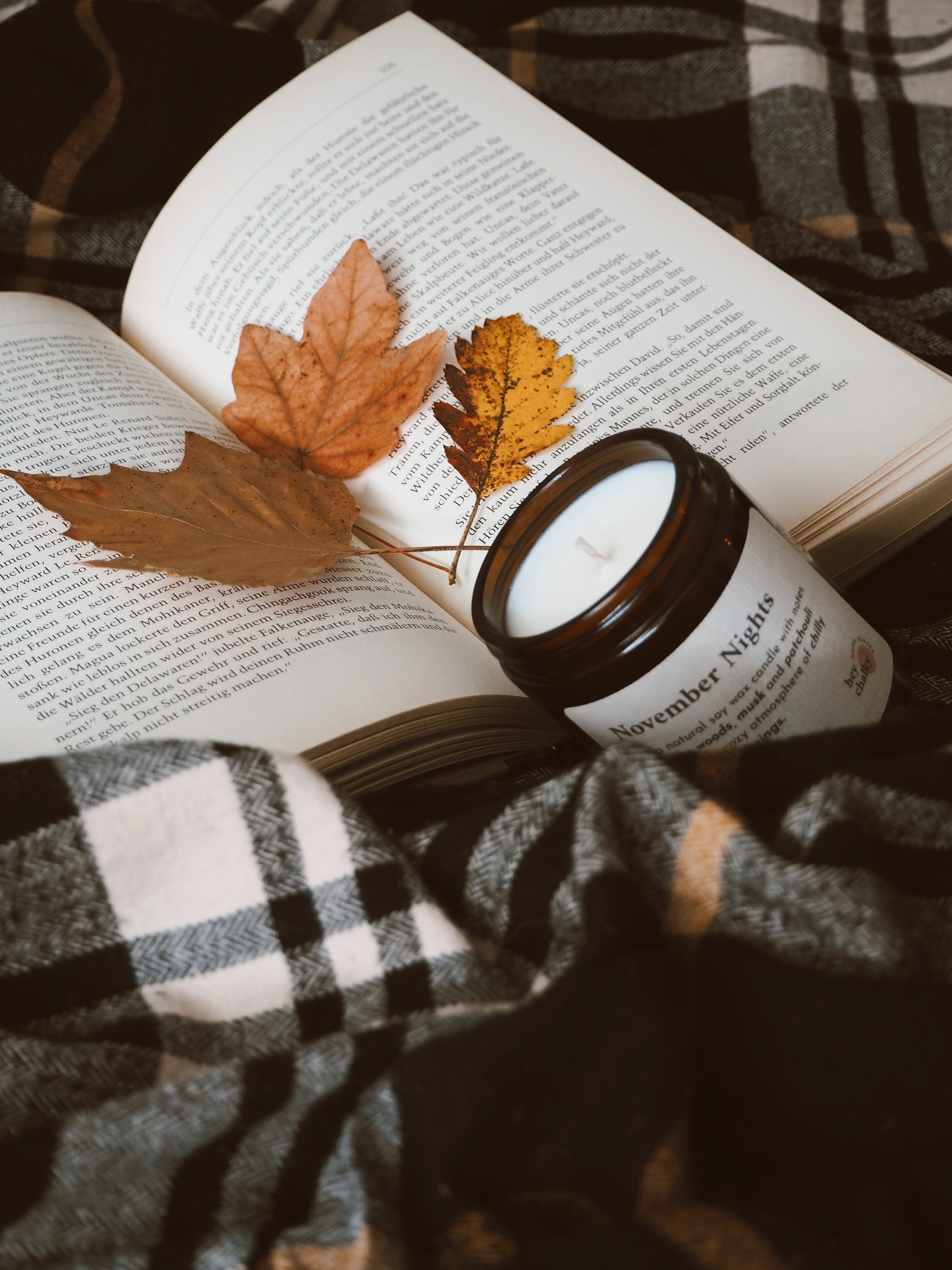 NOVEMBER NIGHTS Scented Candle - Autumn Room Scent - Home Decoration ...