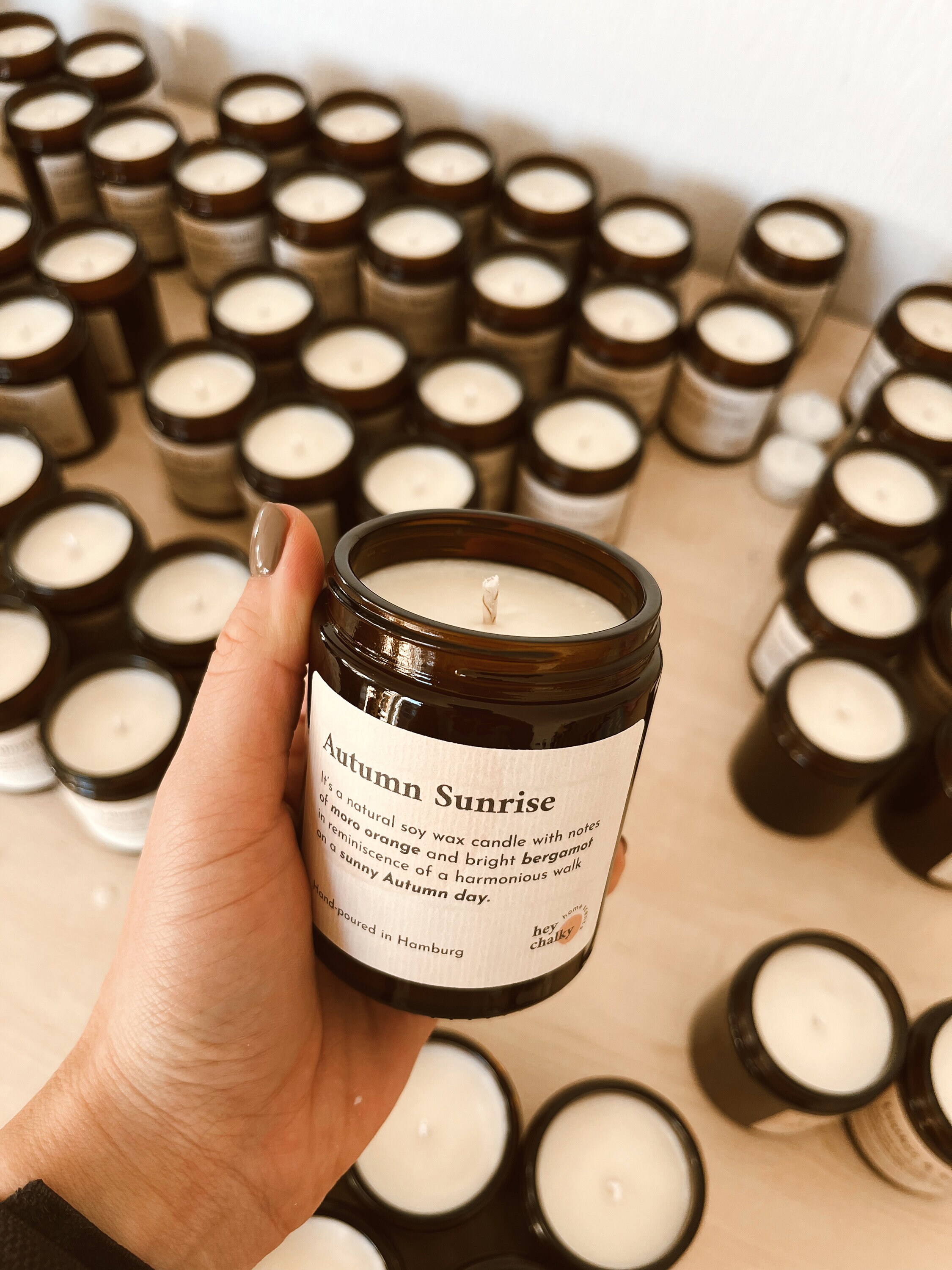 NOVEMBER NIGHTS Scented Candle - Autumn Room Scent - Home Decoration ...