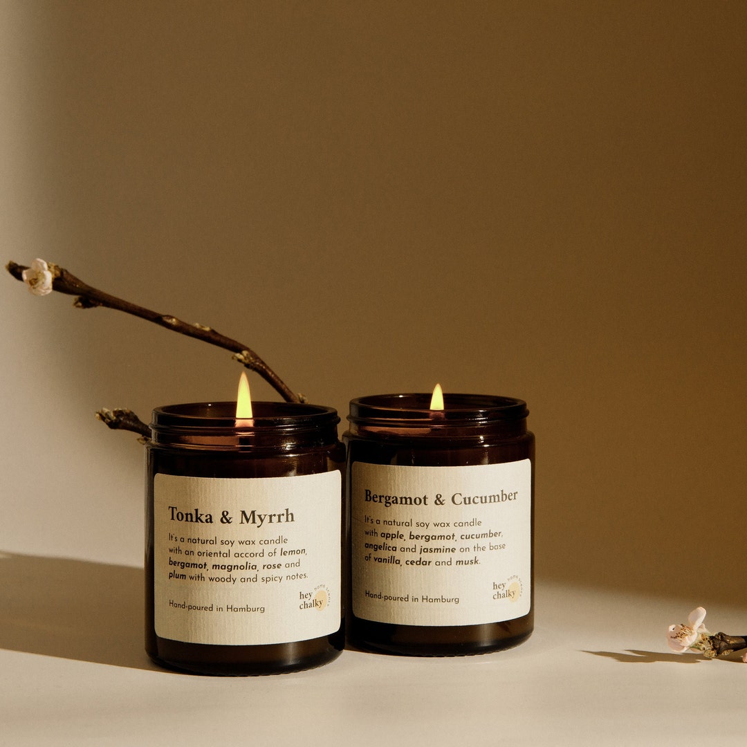 Scented Candle THE LIBRARY Soy Wax Candle Book Candle Gift Book Lover ...