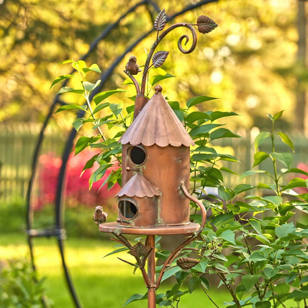 75 Tall Two Story Farmhouse Silo Cooper Birdhouse Stake - Etsy