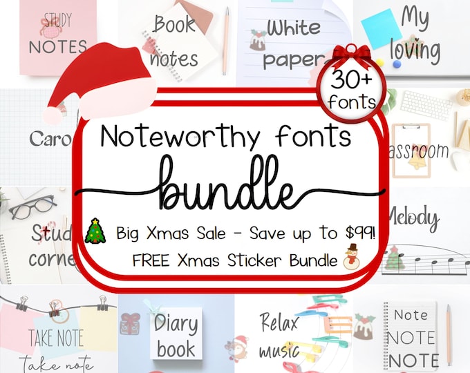 30+ Take Note Fonts - the Goodnotes Fonts Mega Bundle, Procreate Fonts ...