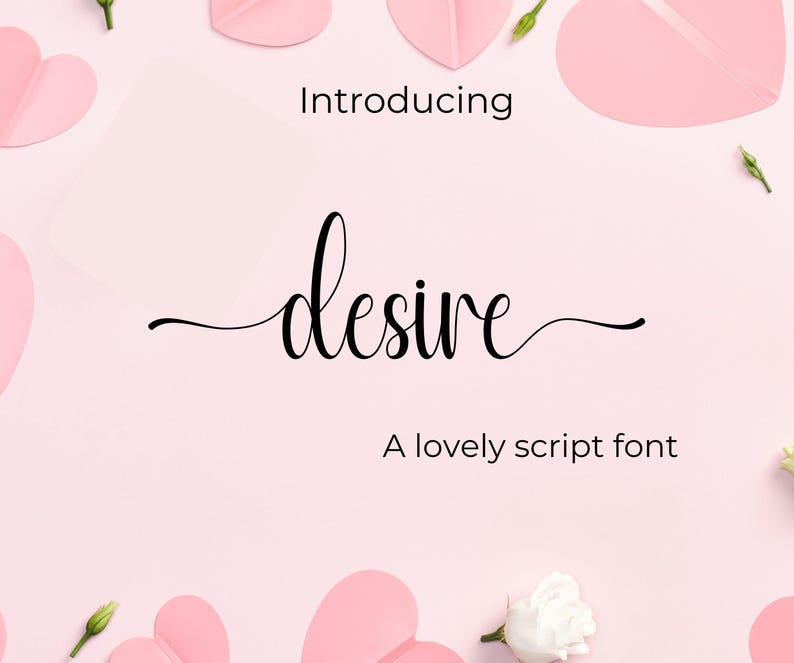Desire Script Font: Cursive Swashes, Wedding & Cricut Fonts (OTF, TTF ...