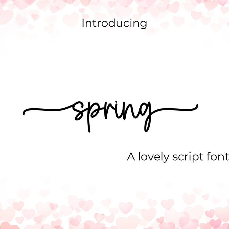 Display Font Hearts - Etsy