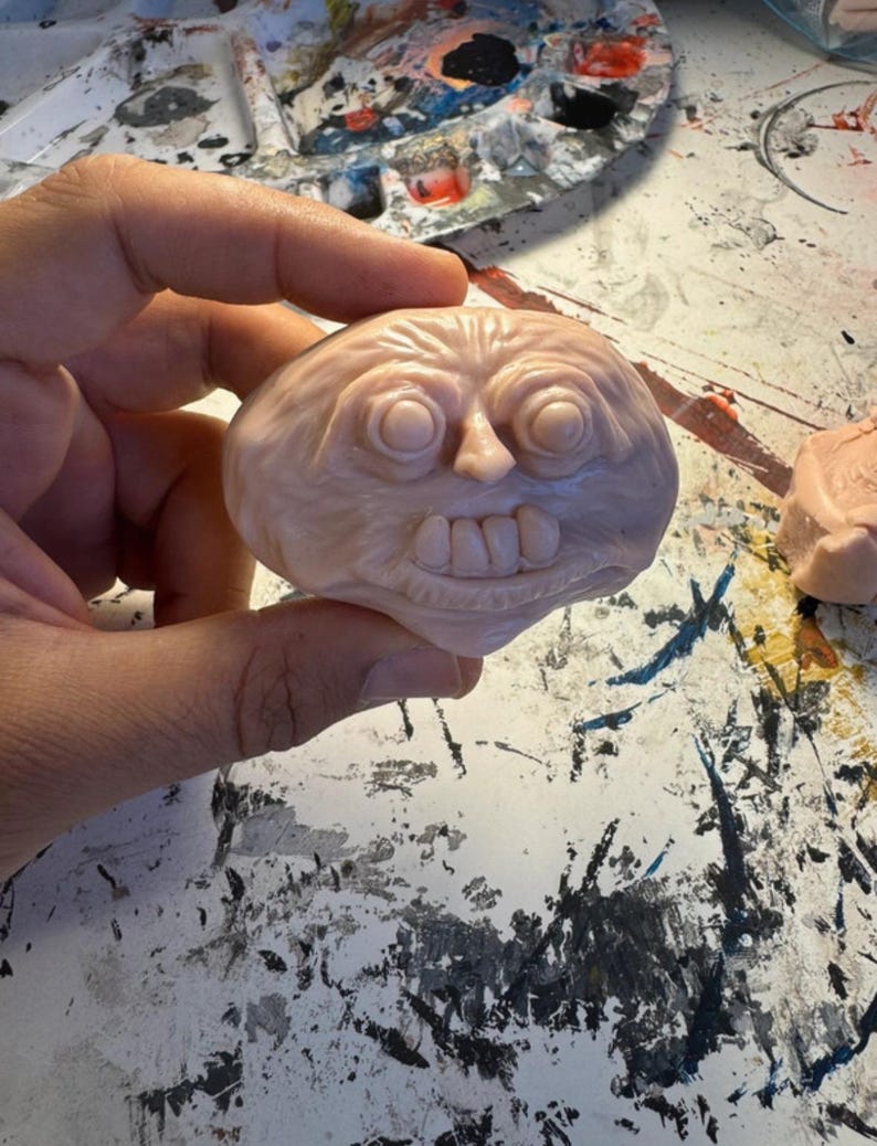 Customized Labubu – Grotesque and Endearing Creature. Horror Doll. One ...