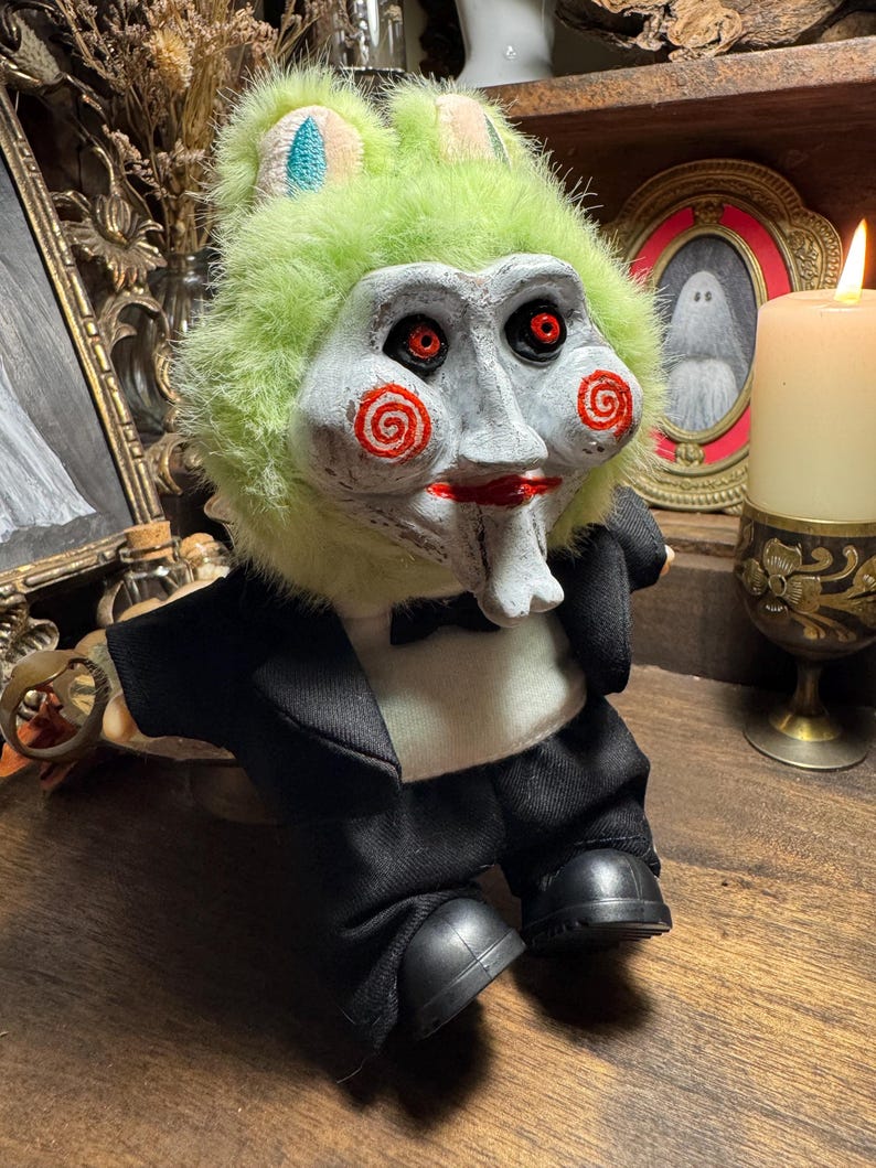 Labubu Billy the Puppet, Character From the Movie SAW. Horror Doll ...