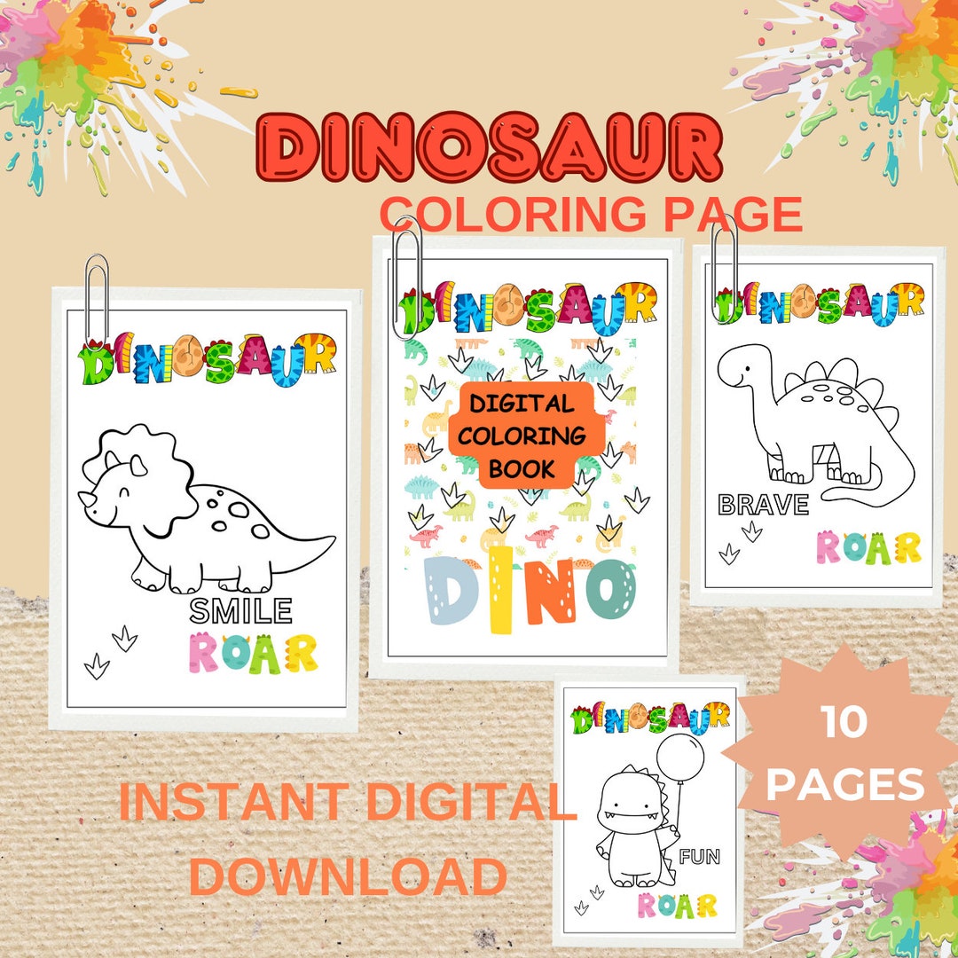Dinosaur Coloring Pages ,printable Dino Coloring Sheets for Kids ...